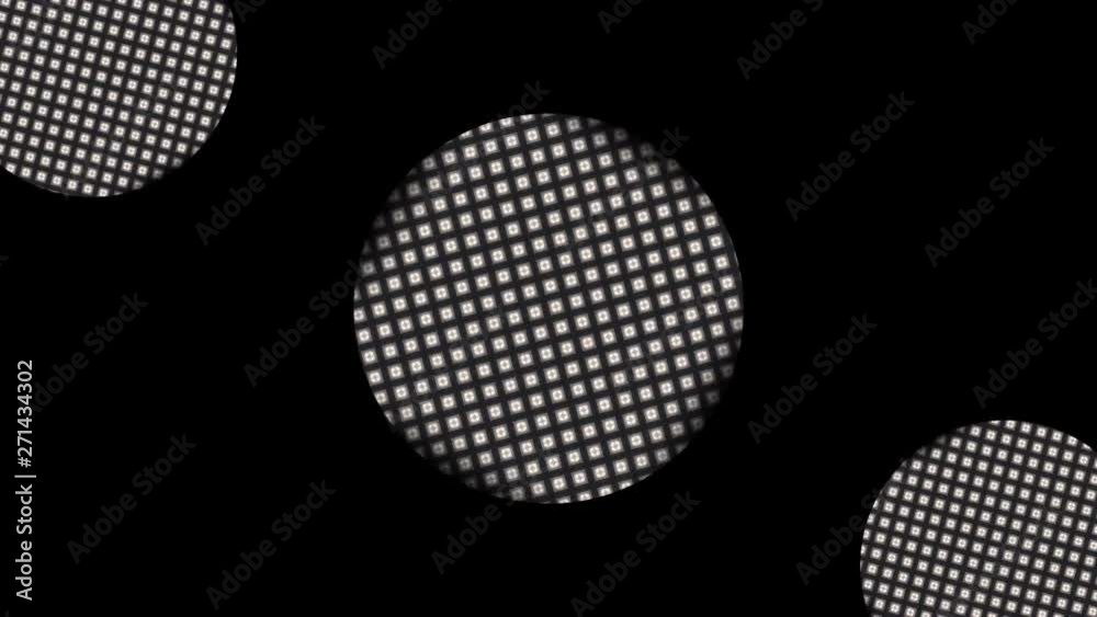 Three 2D Graphic Patterns That Rotate Counterclockwise And Then