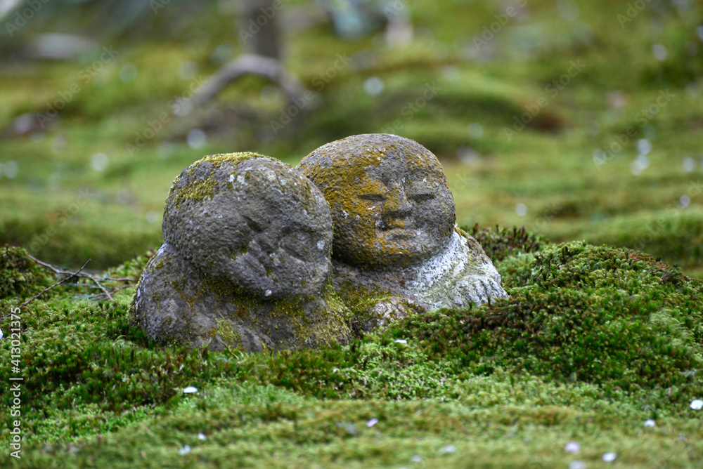 大原三千院 わらべ地蔵 京都市 Stock Photo Adobe Stock