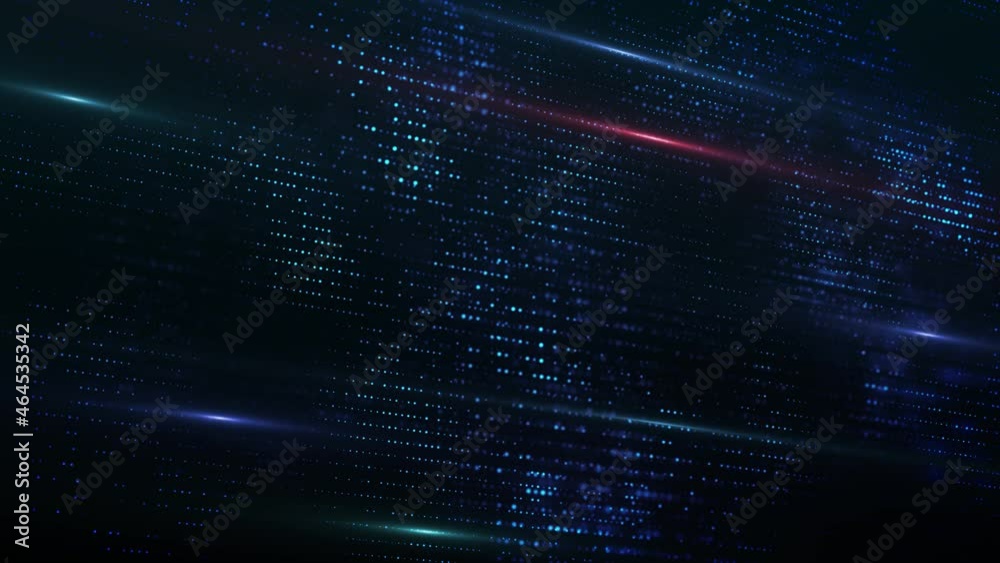 Abstract Flowing Particle Lines Data Concept Background Loop 4k