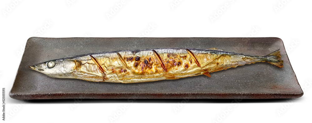 さんまの塩焼き イラスト リアル Stock Illustration Adobe Stock