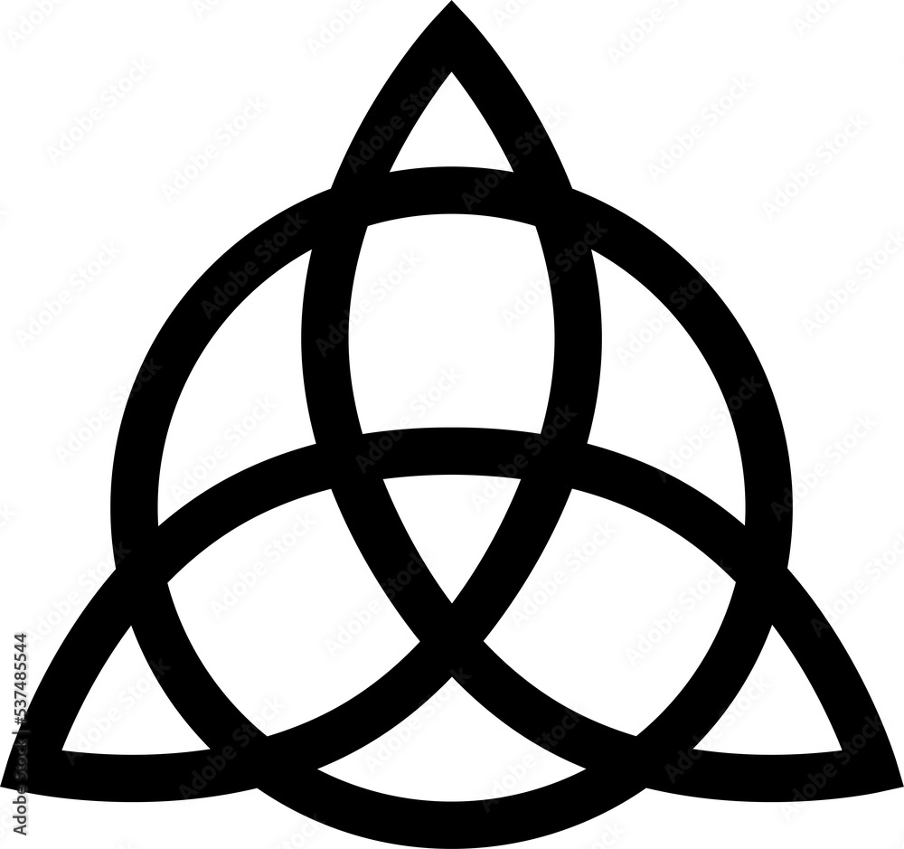 Triquetra Symbol On Transparent Background Infinite Loop Sign