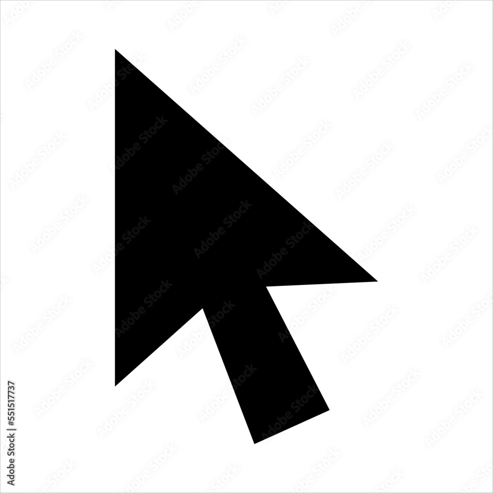 Computer Mouse Click Cursor Gray Arrow Icons Set And Loading Icons