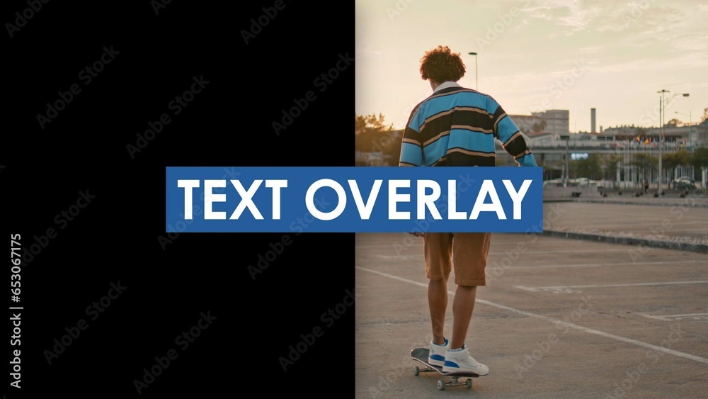 Transition To Centered Text Overlay Stock Template Adobe Stock