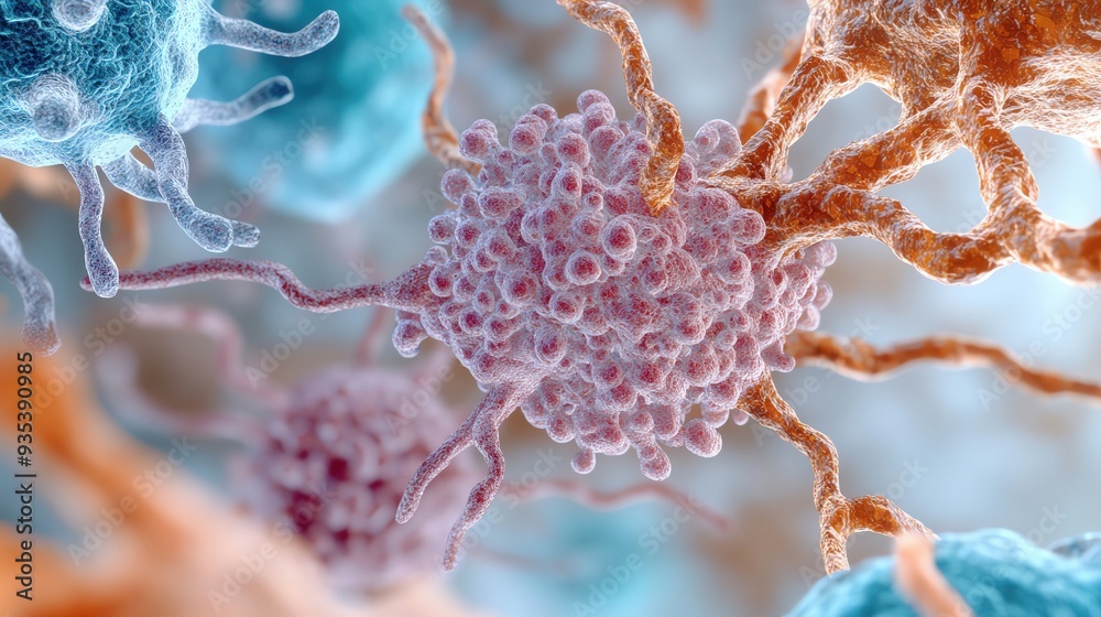 A Close Up View Of Amyloid Beta Proteins Accumulating And Forming