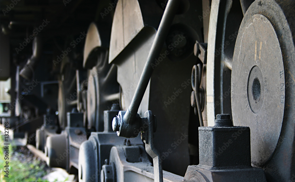 dampflok raeder [steam engine wheels] Stock Photo | Adobe Stock