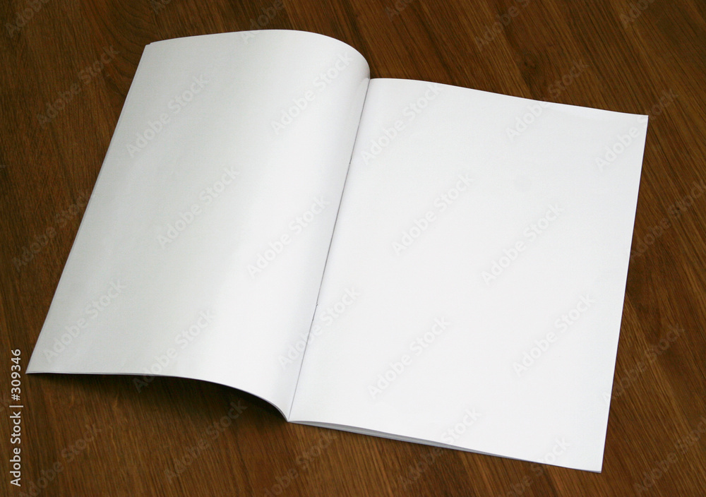 blank magazine spread Stock Photo | Adobe Stock