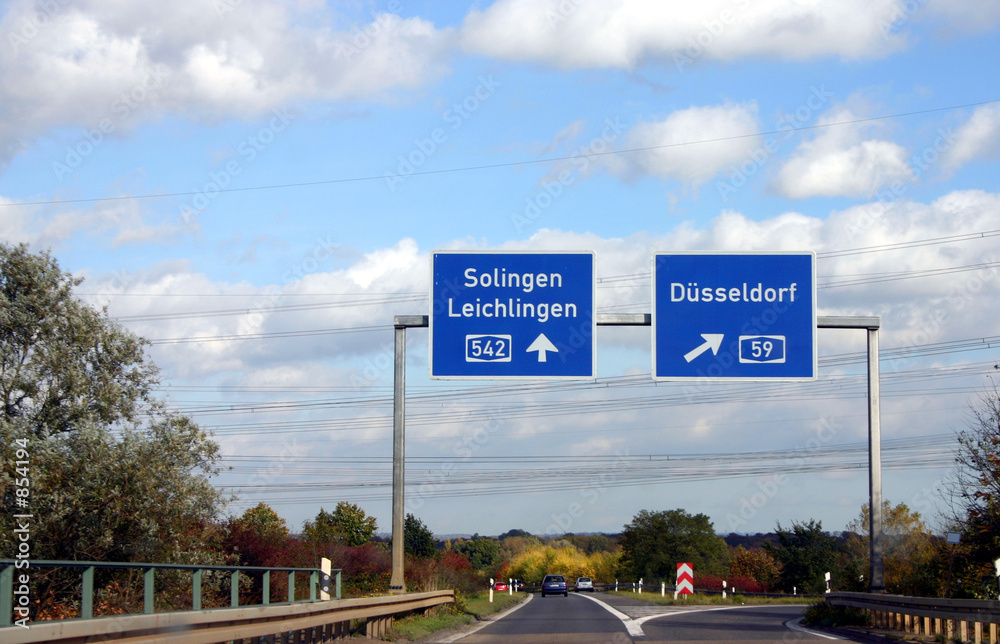 autobahnschilder Stock Photo | Adobe Stock