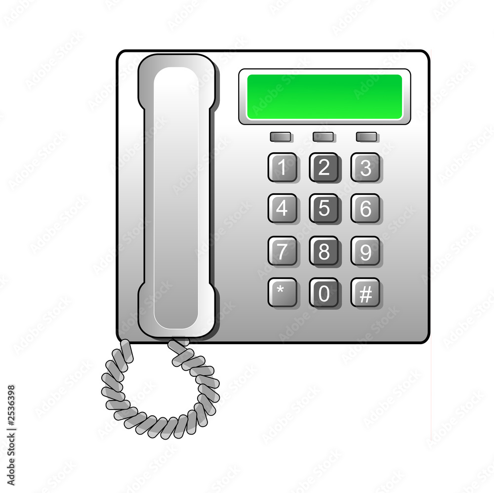 telephone top view Stock Illustration | Adobe Stock