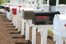 Row Of Colorful Mailboxes Free Stock Photo - Public Domain Pictures