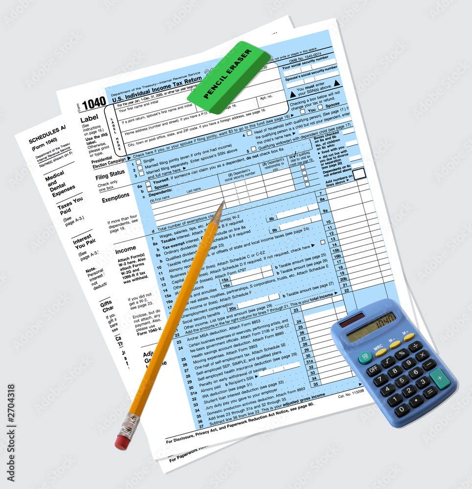 1040 income tax forms Stock Photo | Adobe Stock