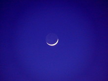 Thin Crescent Moon Free Stock Photo - Public Domain Pictures