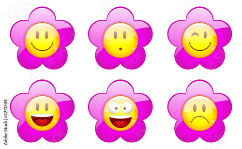 kit de smiley fleur Photo Stock | Adobe Stock