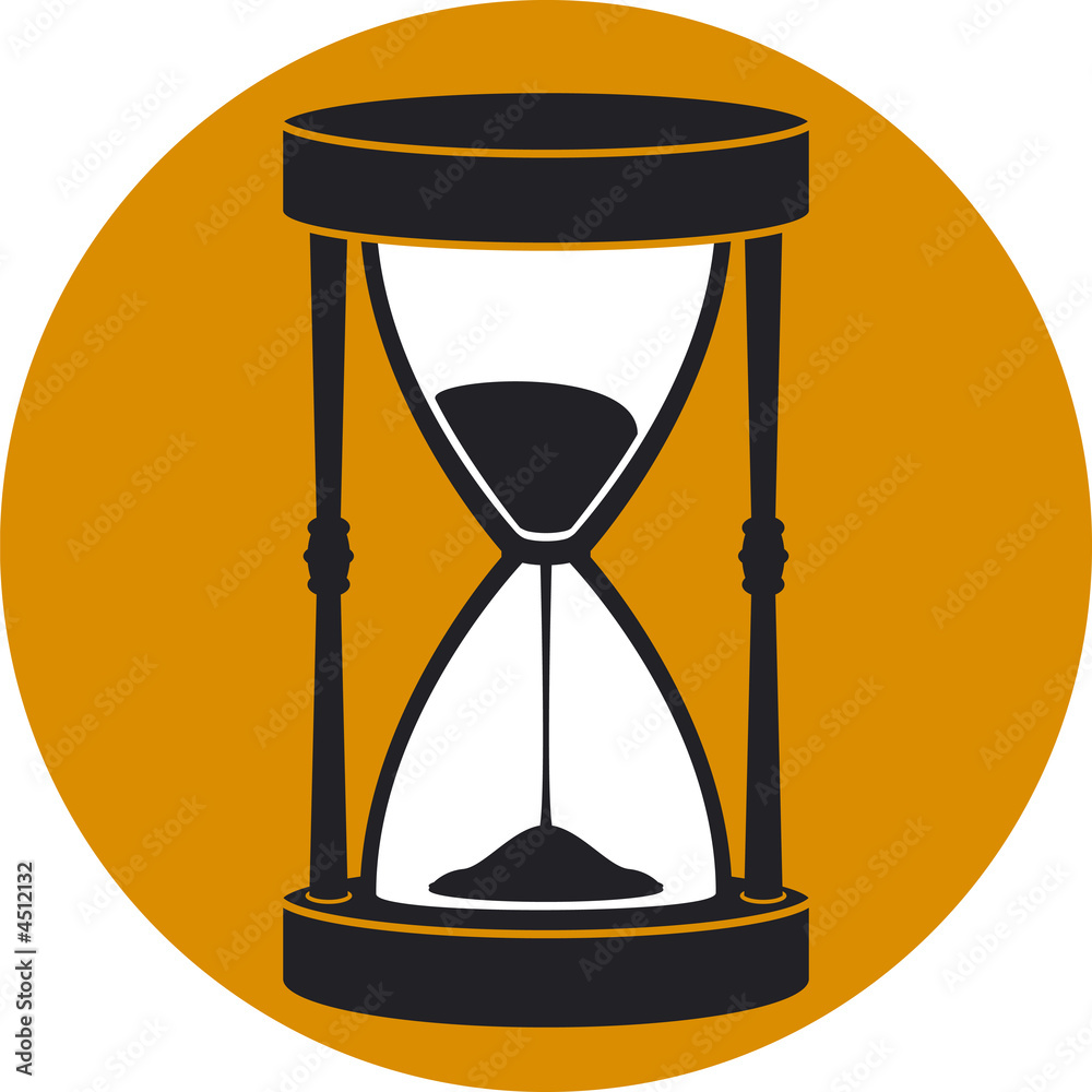 Stock-Illustration „Pictogramm Sanduhr“ | Adobe Stock