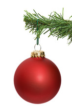 Red Ornament On Tree Free Stock Photo - Public Domain Pictures