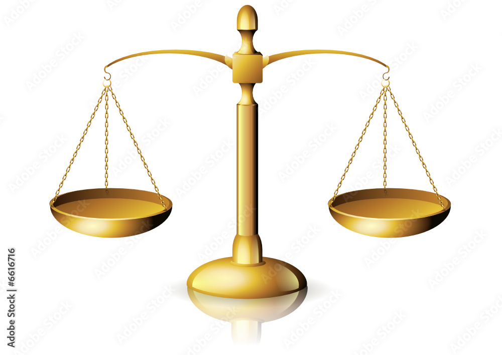 Image vectorielle Stock Balance ancienne équilibré (reflet) | Adobe Stock