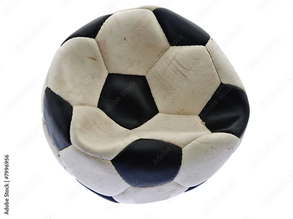 Stock-Foto „platter fussball,luft ist raus“ | Adobe Stock