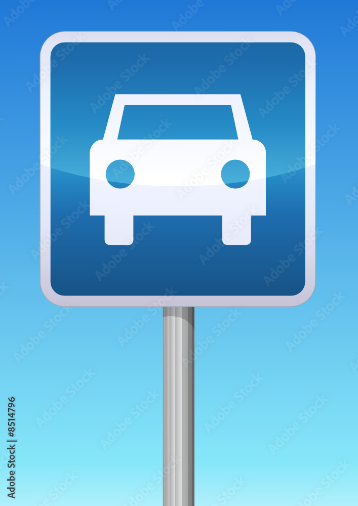 Vector de Stock Panneau de signalisation route à accès réglementé ...
