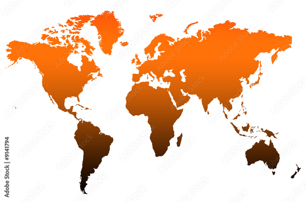 world map high res Stock Illustration | Adobe Stock