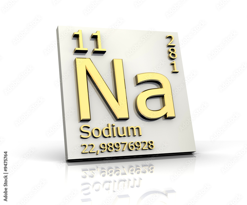 Sodium form Periodic Table of Elements Stock Illustration | Adobe Stock