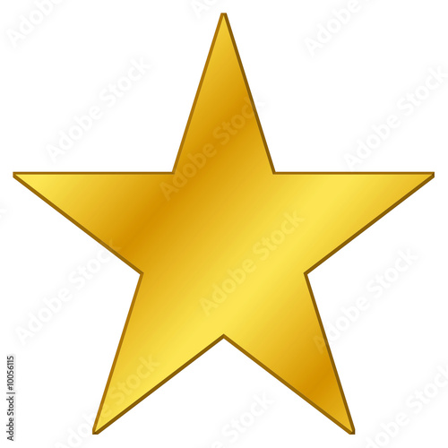Etoile dorée - Acheter cette illustration libre de droit et découvrir ...
