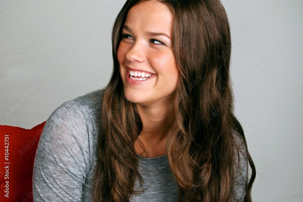 Laughing Girl Stock Photo | Adobe Stock