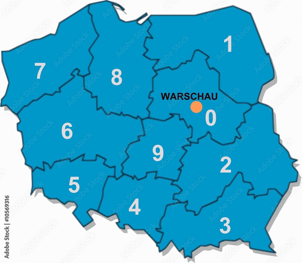 Postleitzahlen Polen Stock Illustration | Adobe Stock