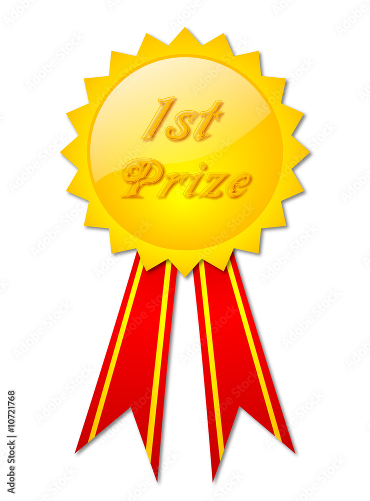 "1st Prize" Badge Stock Illustration | Adobe Stock