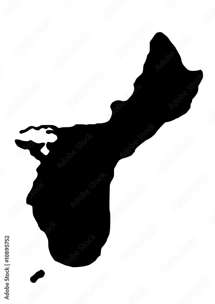 vector map of guam Stock Vector | Adobe Stock