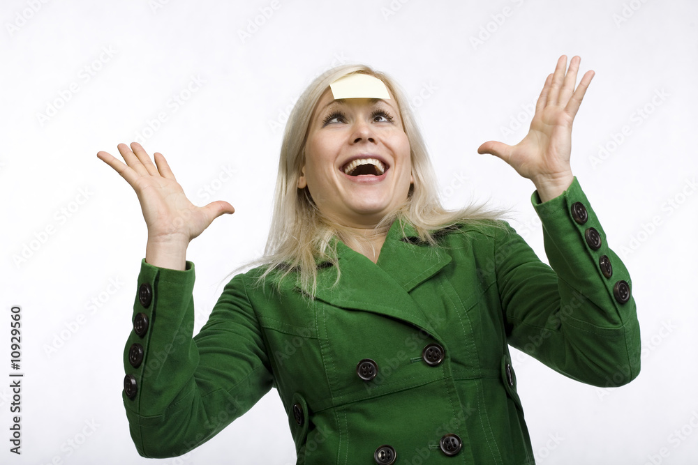 Busy woman face expression Stock Photo | Adobe Stock