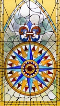 Stained Glass Compass Background Free Stock Photo - Public Domain Pictures