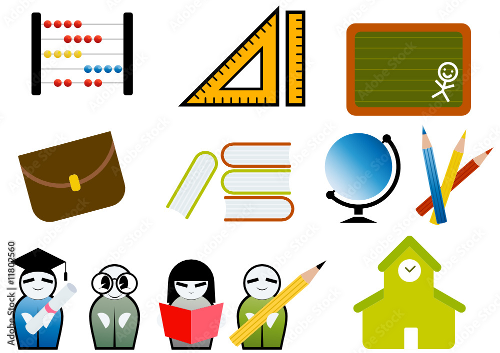 symbol zeichen schule Stock Vector | Adobe Stock