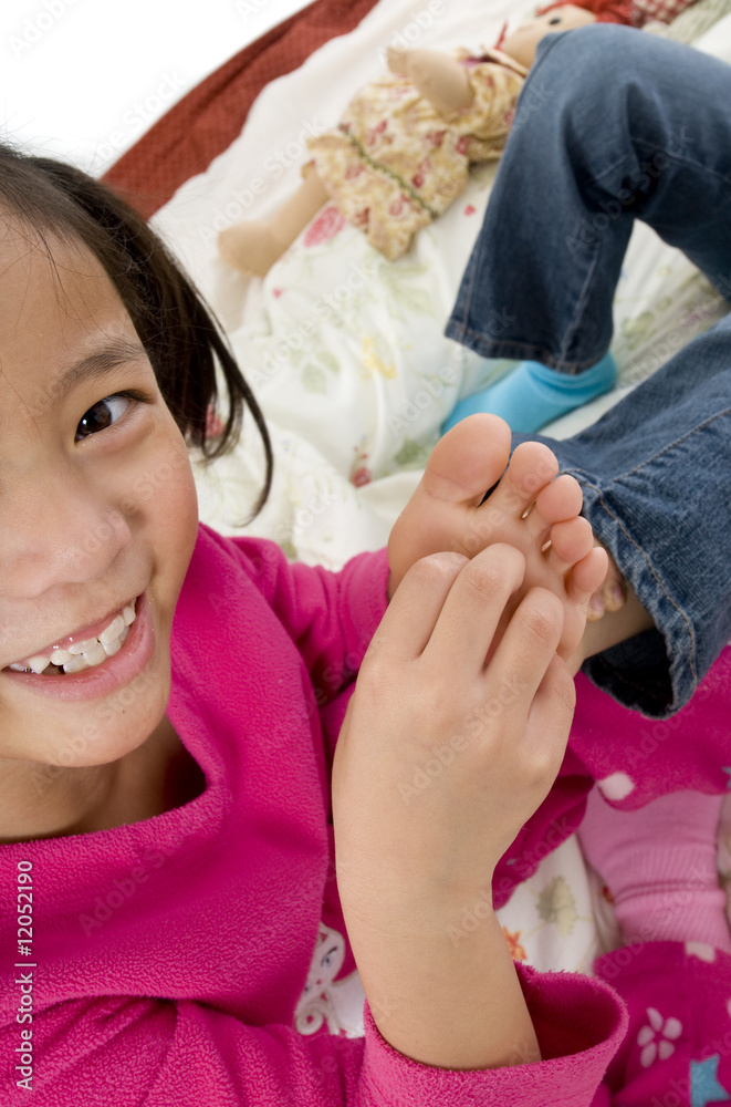 Tickling feet Stock Photo | Adobe Stock