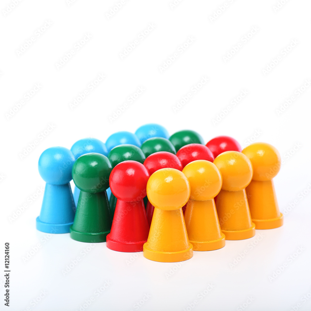 Stock-Foto „Spielfiguren Team“ | Adobe Stock