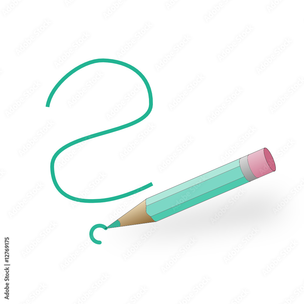 drawing a question mark Stock Vector | Adobe Stock