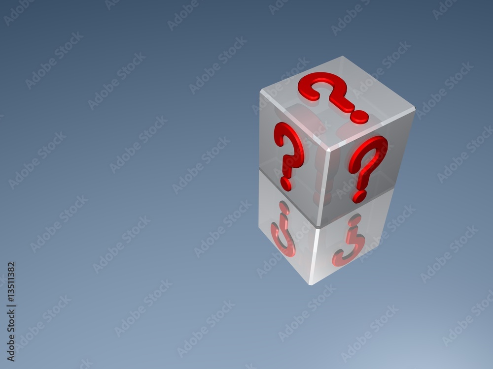 question mark die Stock Illustration | Adobe Stock