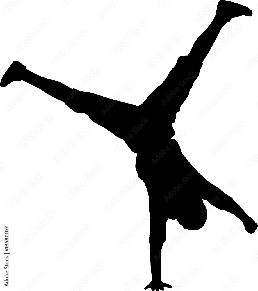 Handstand Silhouette - Stock - GamesAgeddon