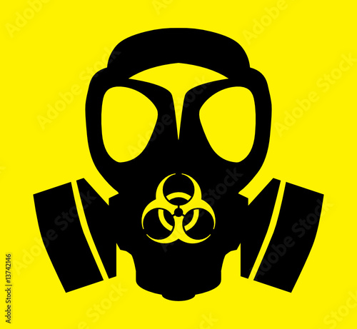 Biohazard Gas Mask Stock Vector | Adobe Stock