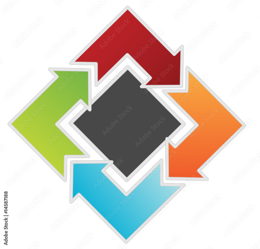 Diamond Process Flow Stock Vector | Adobe Stock