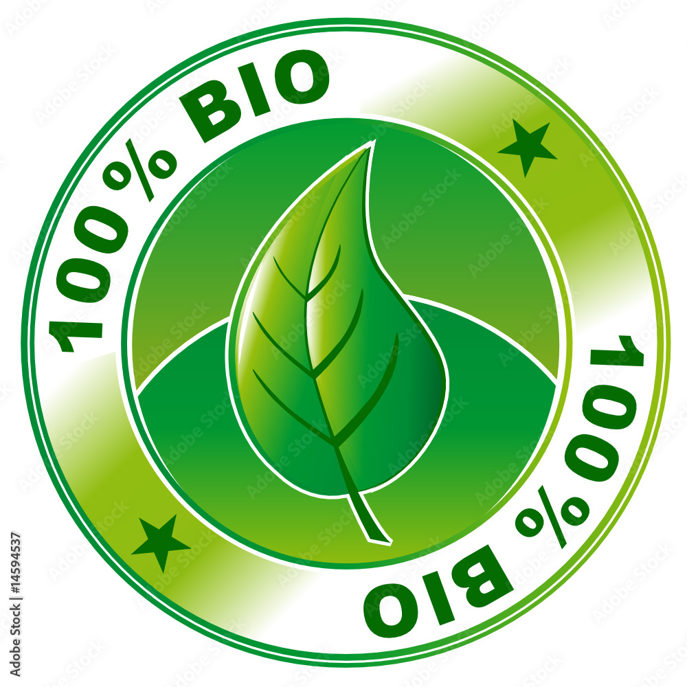 เวกเตอร์ Stock Logo 100 % bio | Adobe Stock