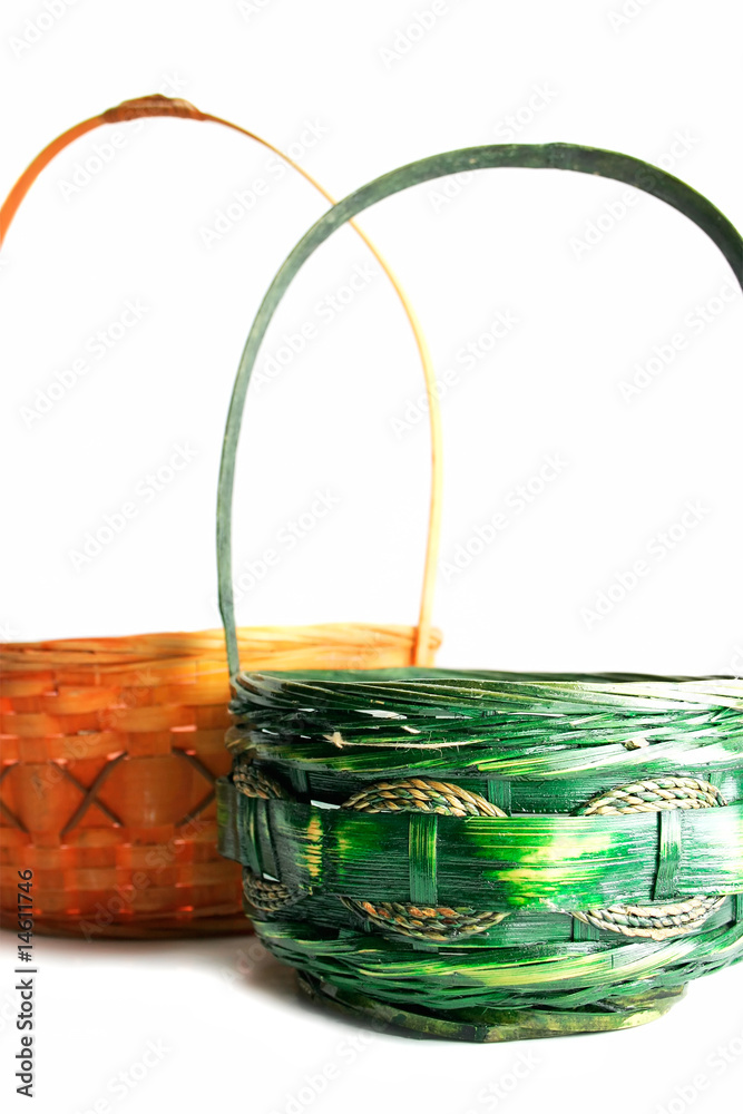 Baskets isolated Stock Photo | Adobe Stock