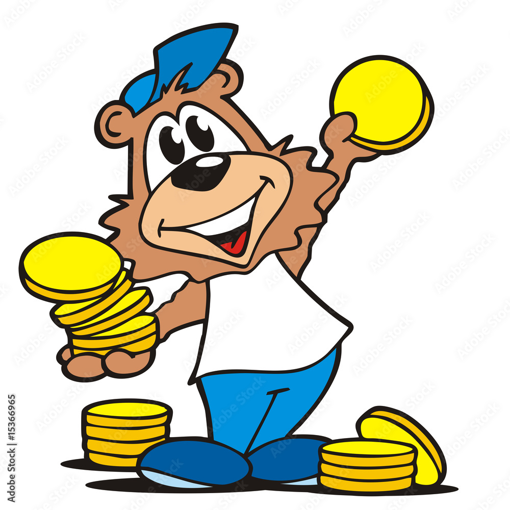 Stock-Illustration „Teddy Geld“ | Adobe Stock
