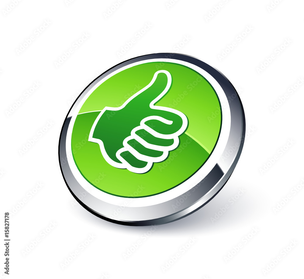 icône pouce levé / ok / valider Stock Vector | Adobe Stock