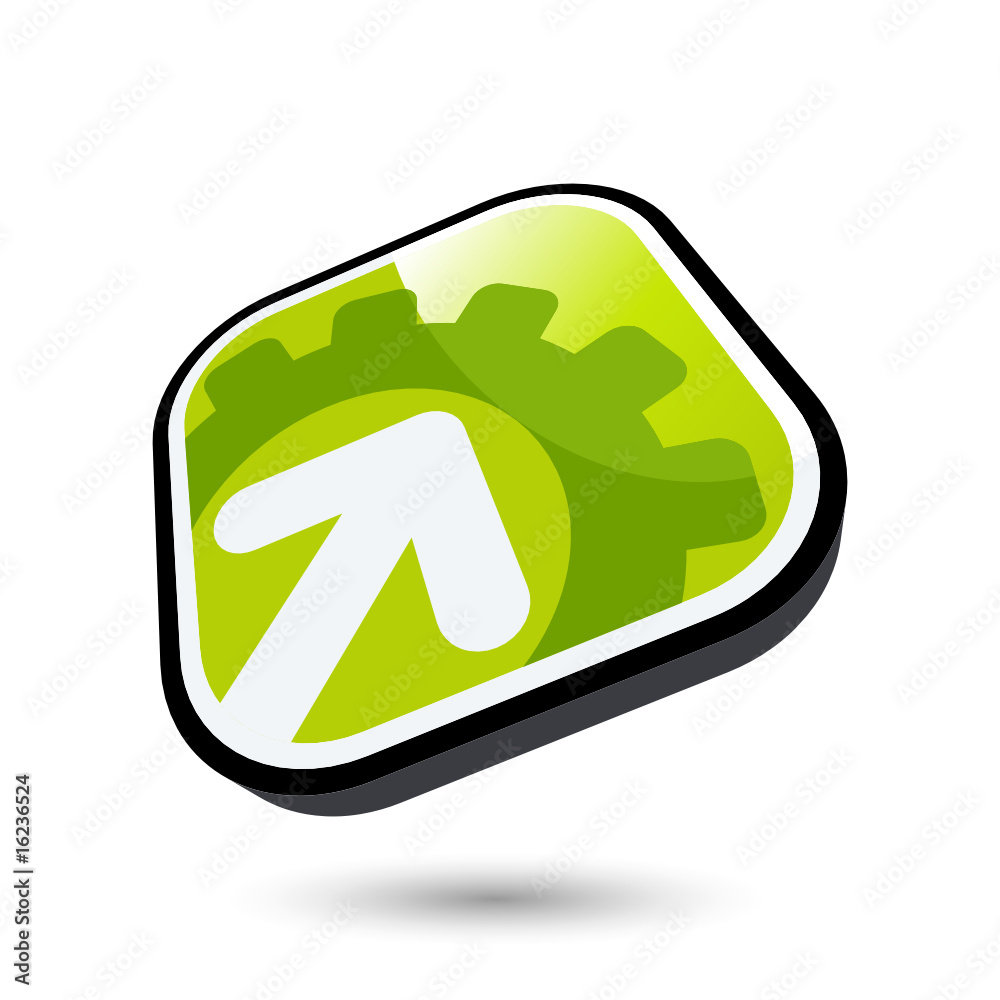 Stock-Vektorgrafik „technik zahnrad pfeil logo“ | Adobe Stock