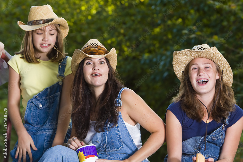 Funny Country Girls Stock Photo | Adobe Stock
