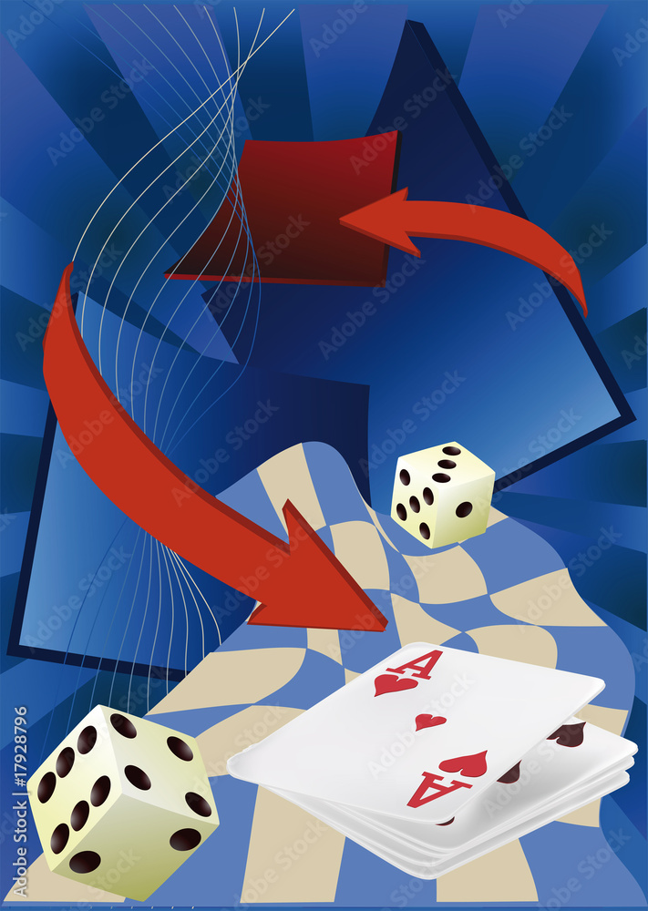 abstract background game cubes and cards Stock Vector | Adobe Stock