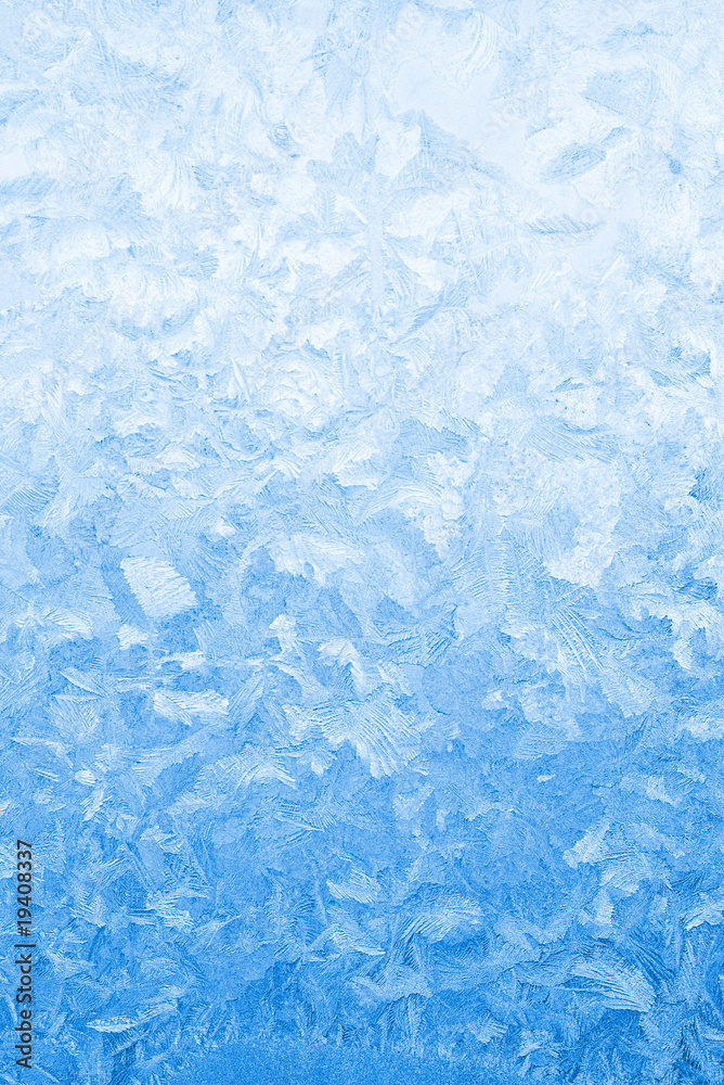 Light blue frozen window glass Stock Photo | Adobe Stock