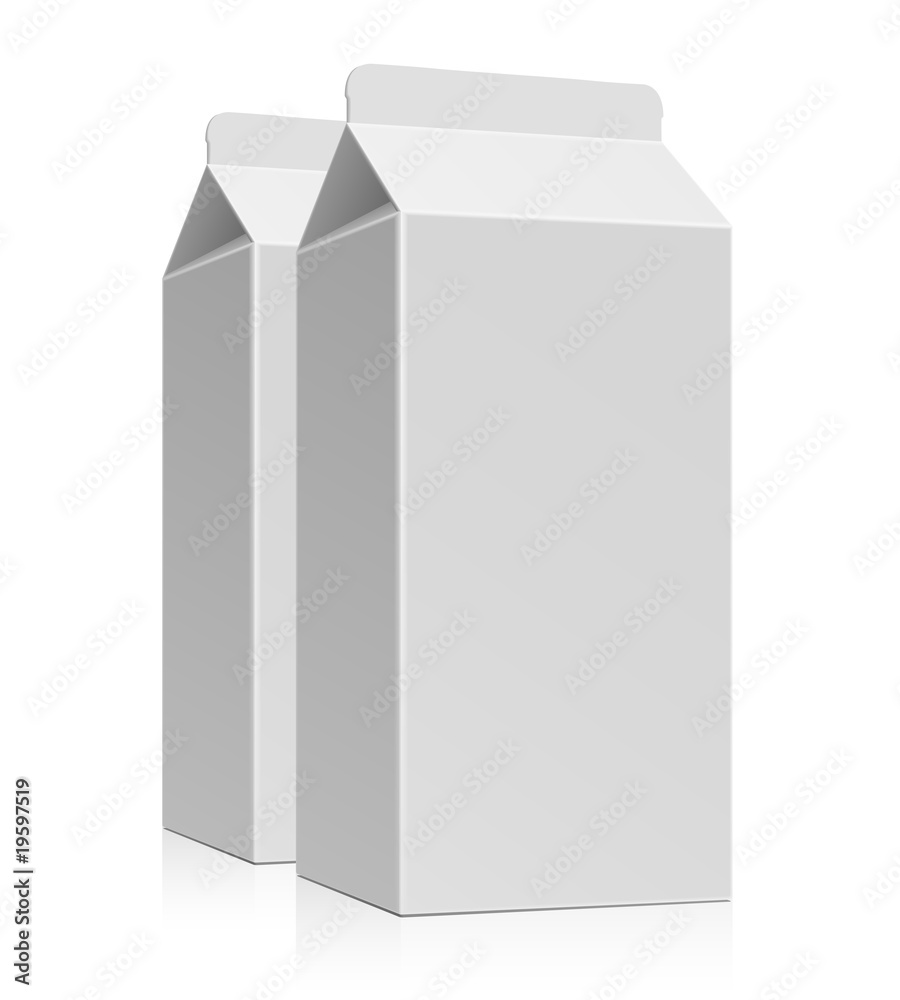 blank milk carton bricks vector Stock Vector | Adobe Stock
