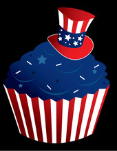 Americana Cupcake Free Stock Photo - Public Domain Pictures