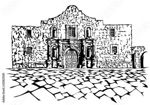 the Alamo Stock Vector | Adobe Stock