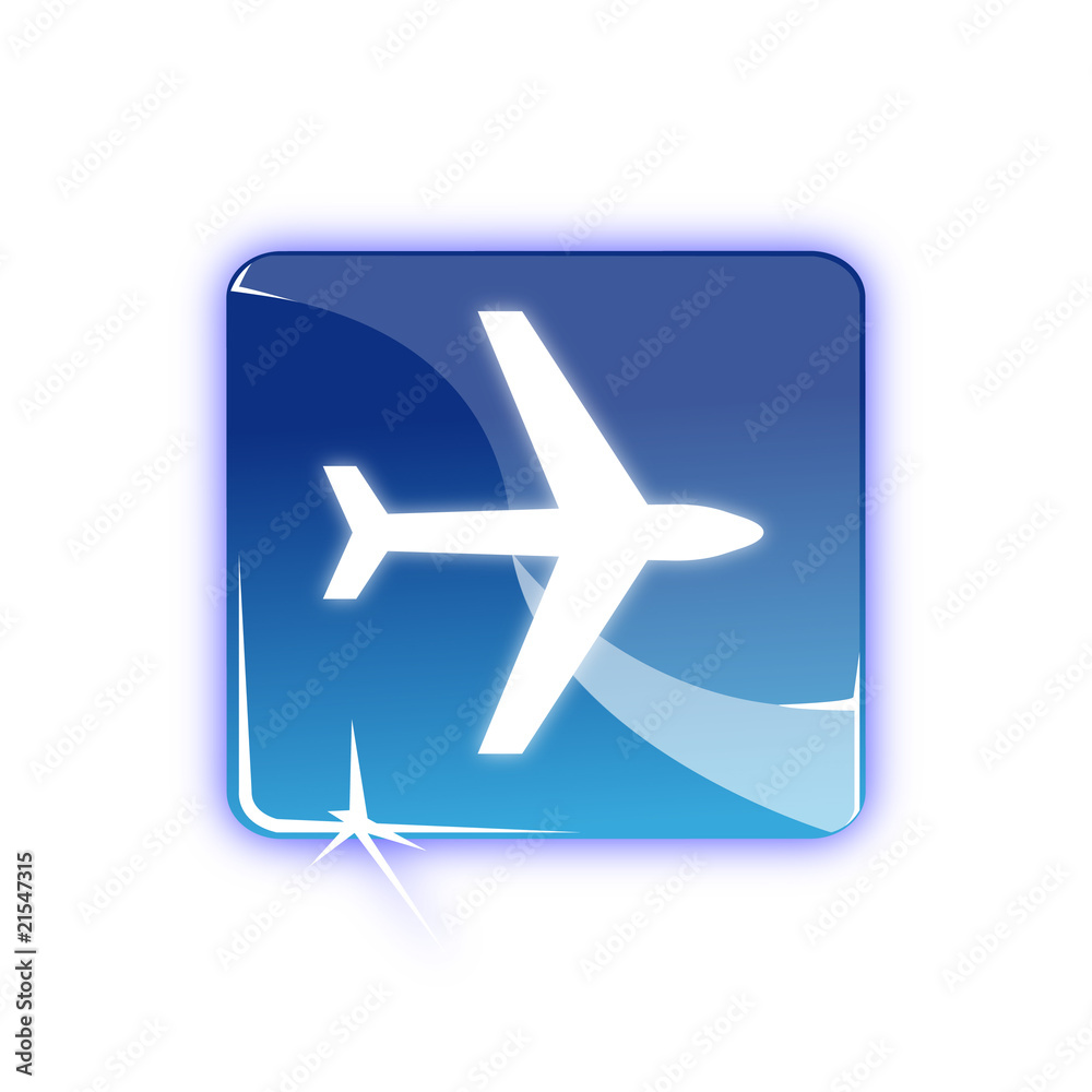 Picto avion - icon plane Stock Vector | Adobe Stock